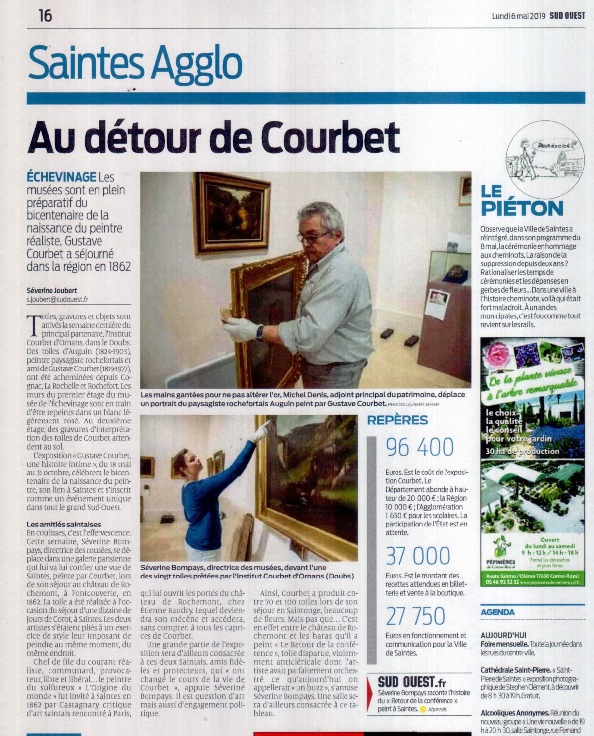 Gustave Courbet, un peintre à Bussac sur Charente. - Bussac sur Charente